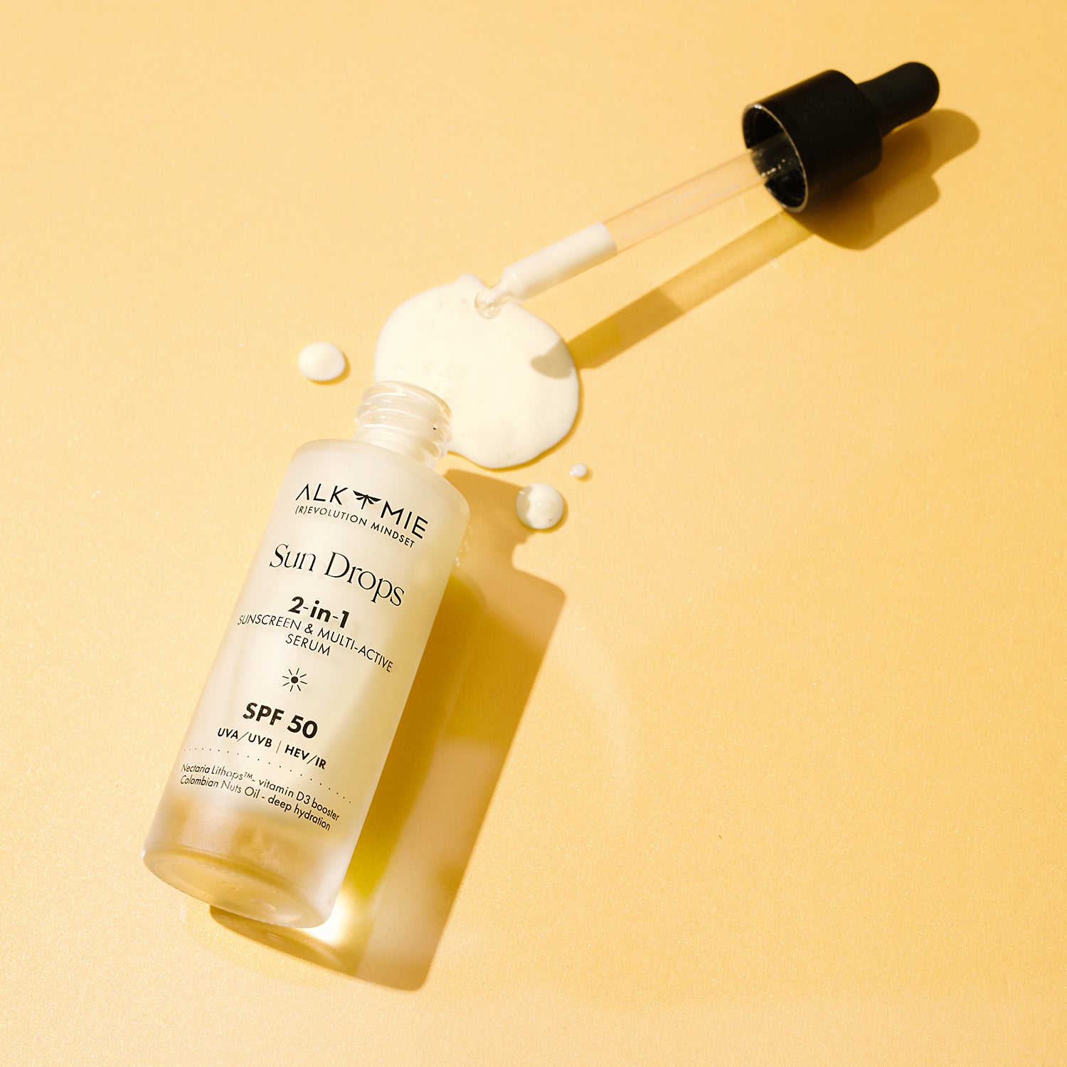 ALKMIE - Sun Drops 2-in-1 Sunscreen & Multi-Active Serum – Elpis Life